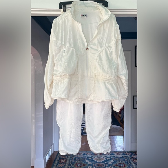 Fila | Pants & Jumpsuits | Vintage Fila Parachutewindbreaker Tracksuit ...